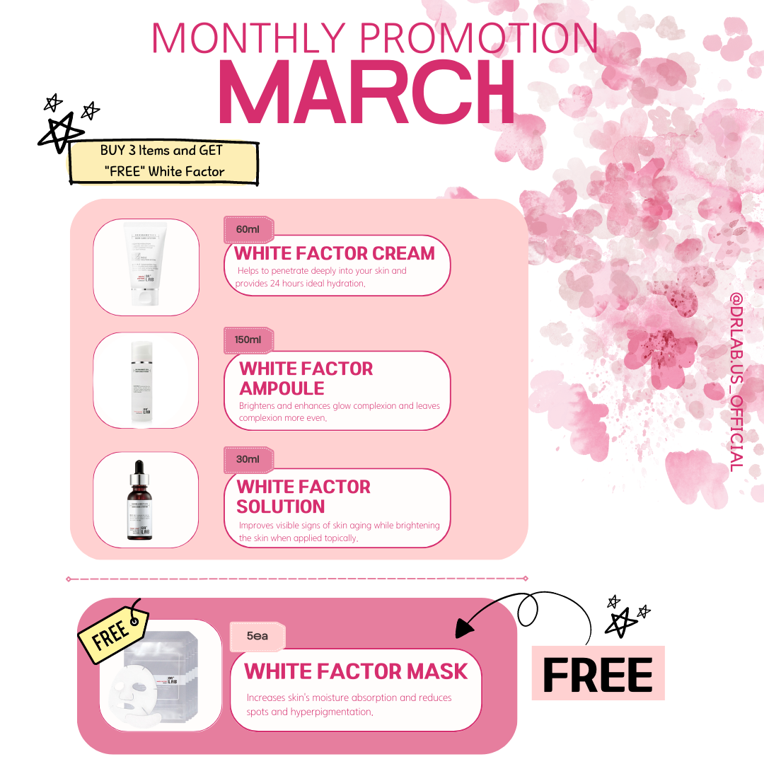 [Monthly Promotion] March Special offer is here 💞 – Dr+Lab Cos-Medi-Skin